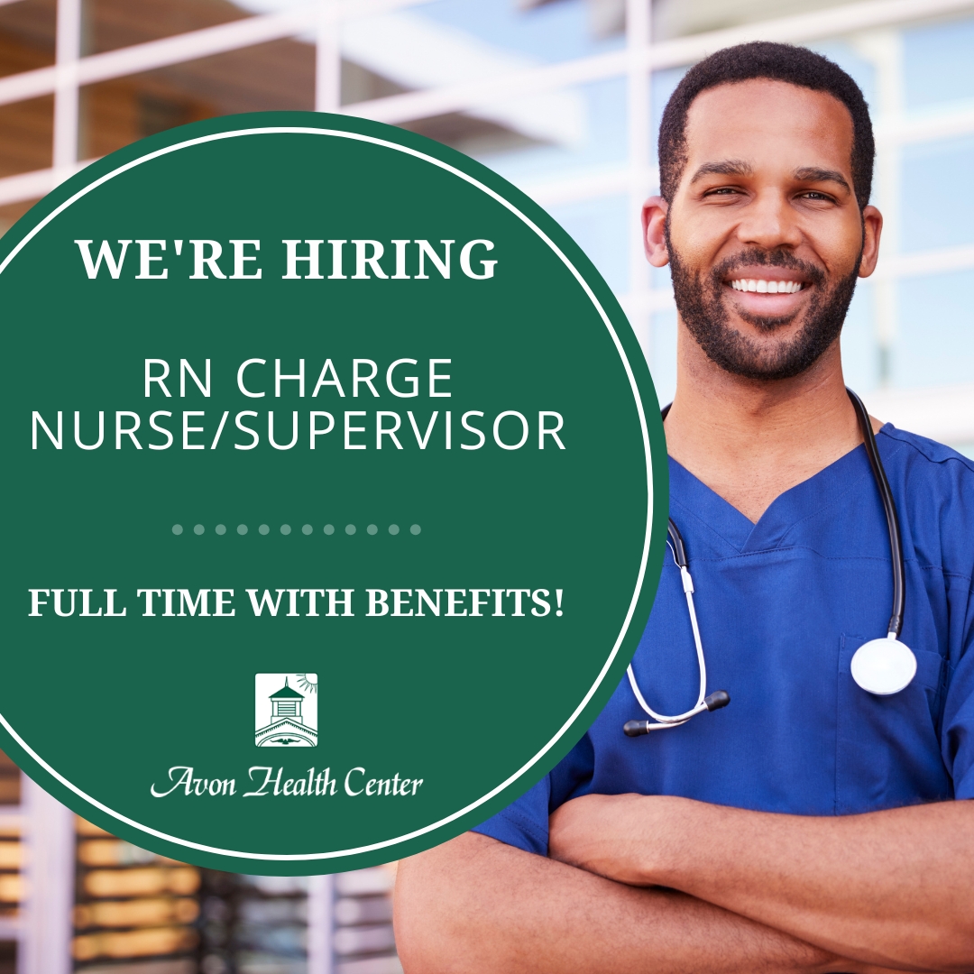 RN Supervisor Job | Charge Nurse Jobs CT | Avon Health Center